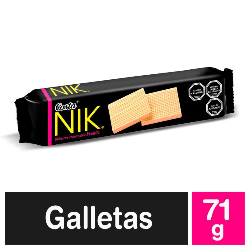 Galletas Nik Frutilla Bolsa | Lider