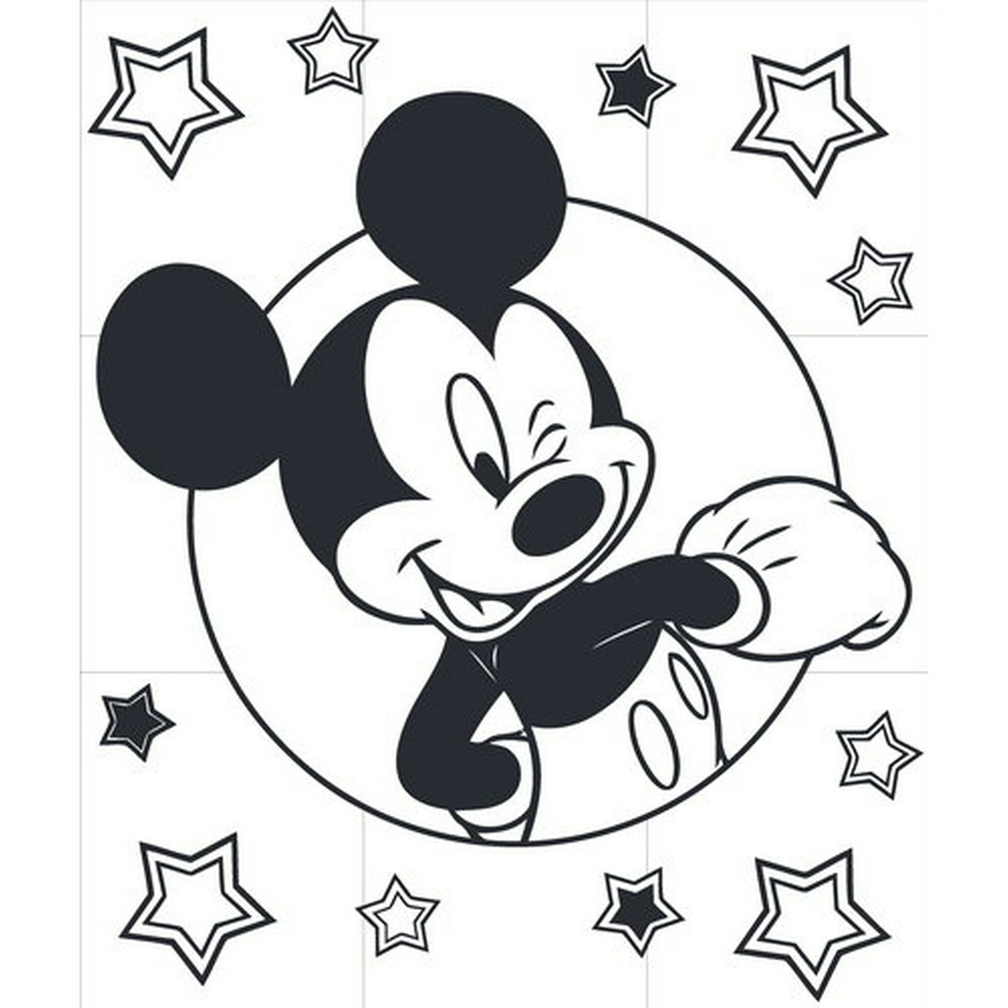 Decomural Mickey Mouse Circulo Estrellas VD-71031 | Lider