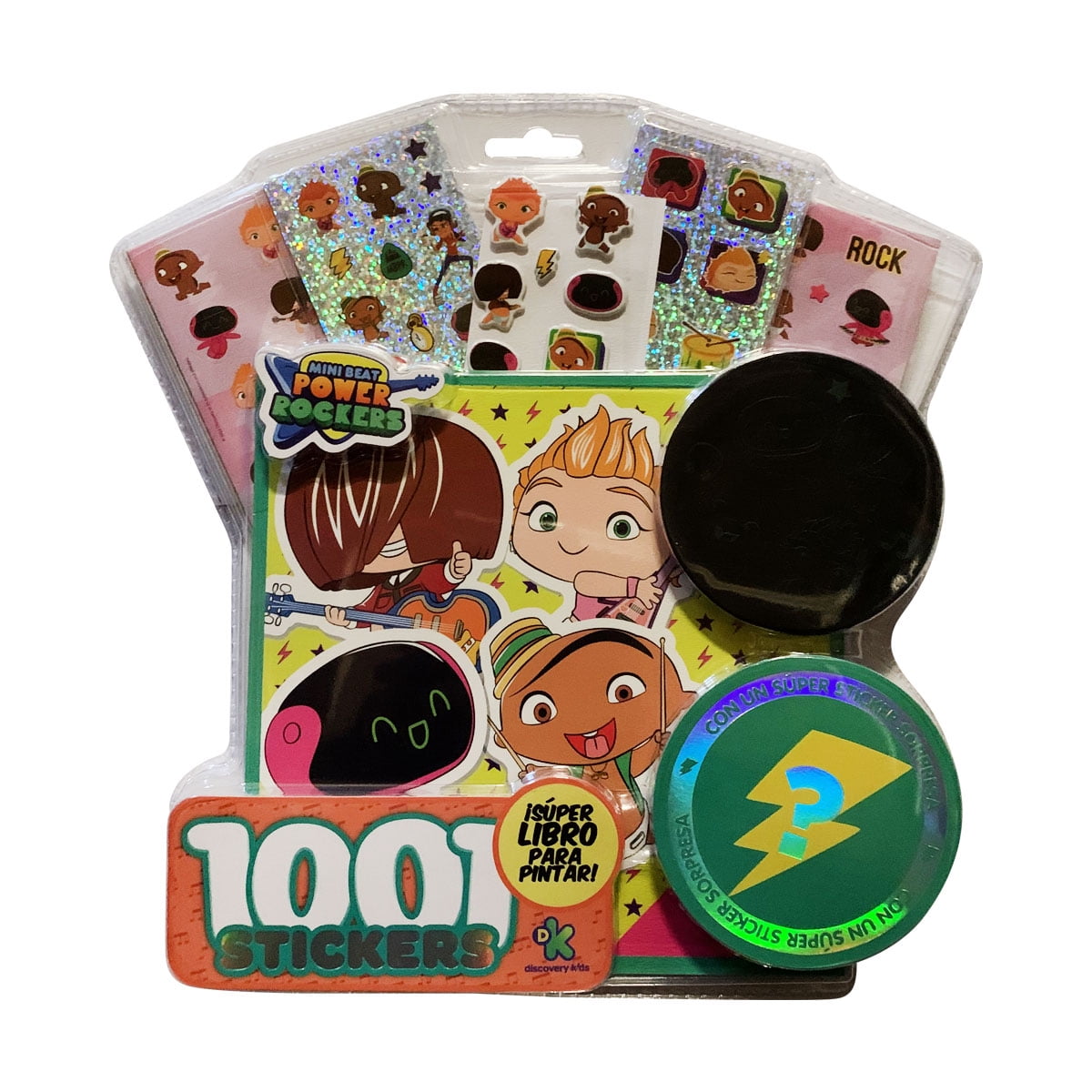 Mini Beat Power Rockers - Libro Para Pintar - 1001 Stickers - Blister ...