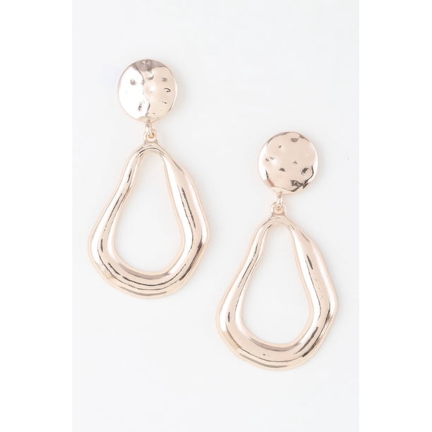 Aretes Fashnzfab Abstractos Brillantes En Forma De Gota | Lider