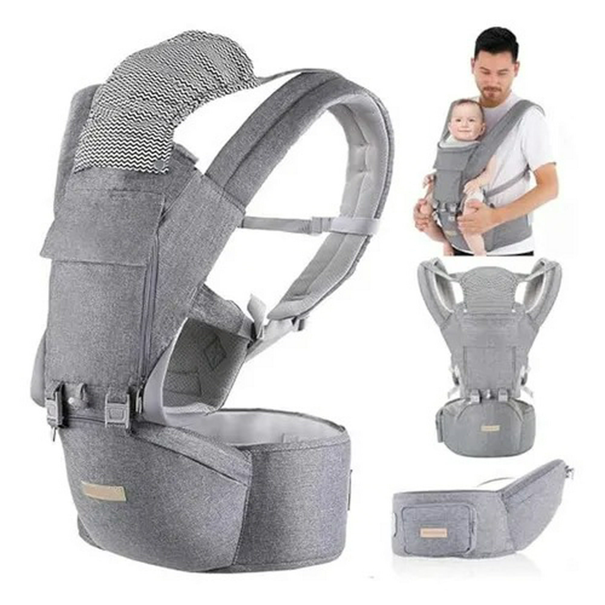 Mochila Porta Bebes Ergonómica Asiento Multifuncional 6 En 1 | Lider