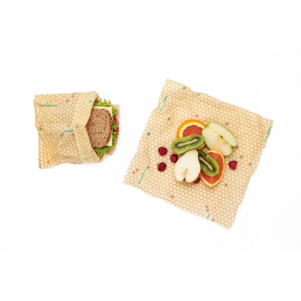 Envoltorio reutilizable para alimentos pack 1 medium y 1 bolsa | Lider