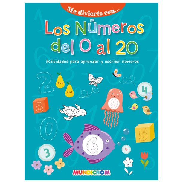 Libro de Actividades Me divierto con números 0 al 20 | Lider