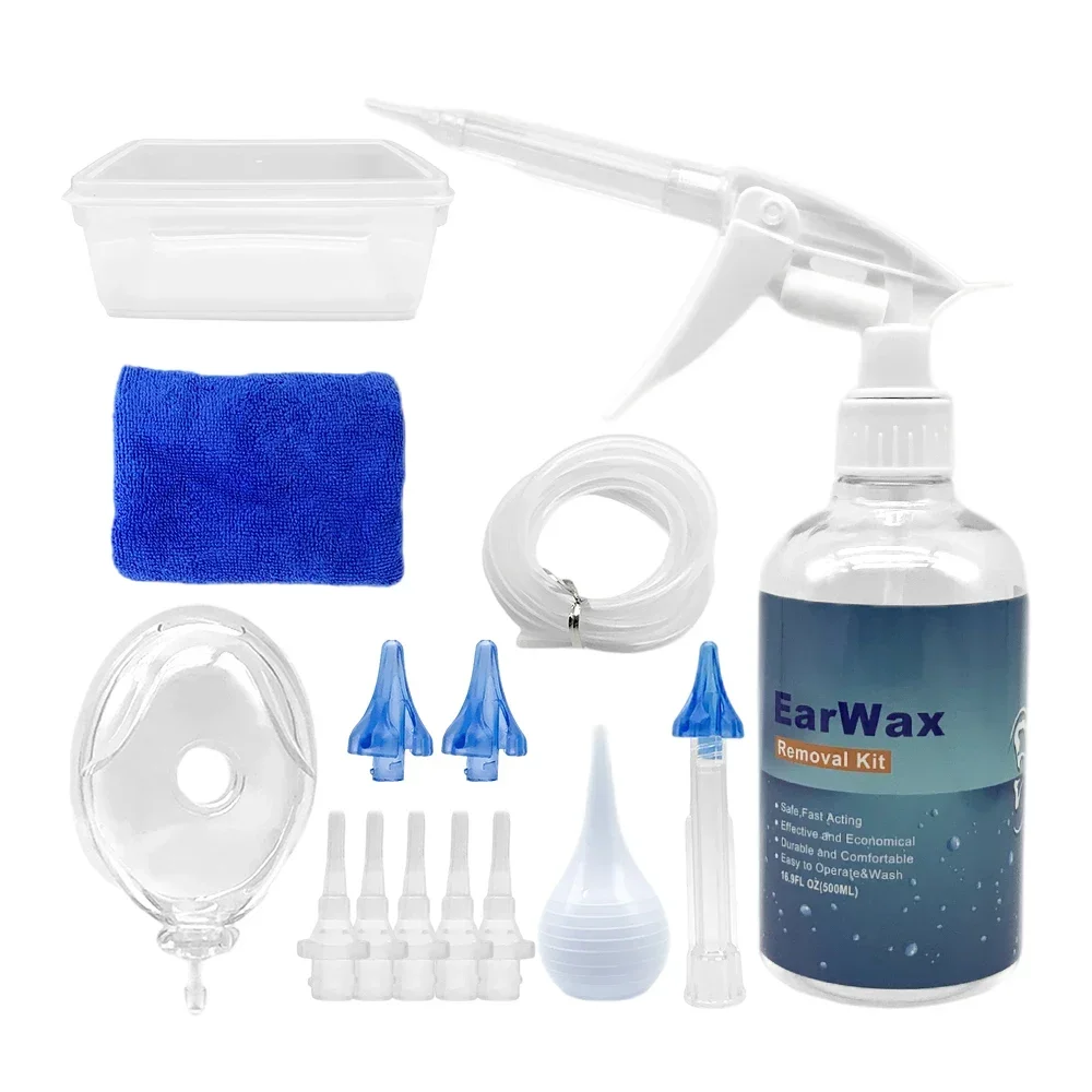 500ml Ear Cleaner Wash Bottle Ear Wax Remover Upgraded Water Irrigation ...