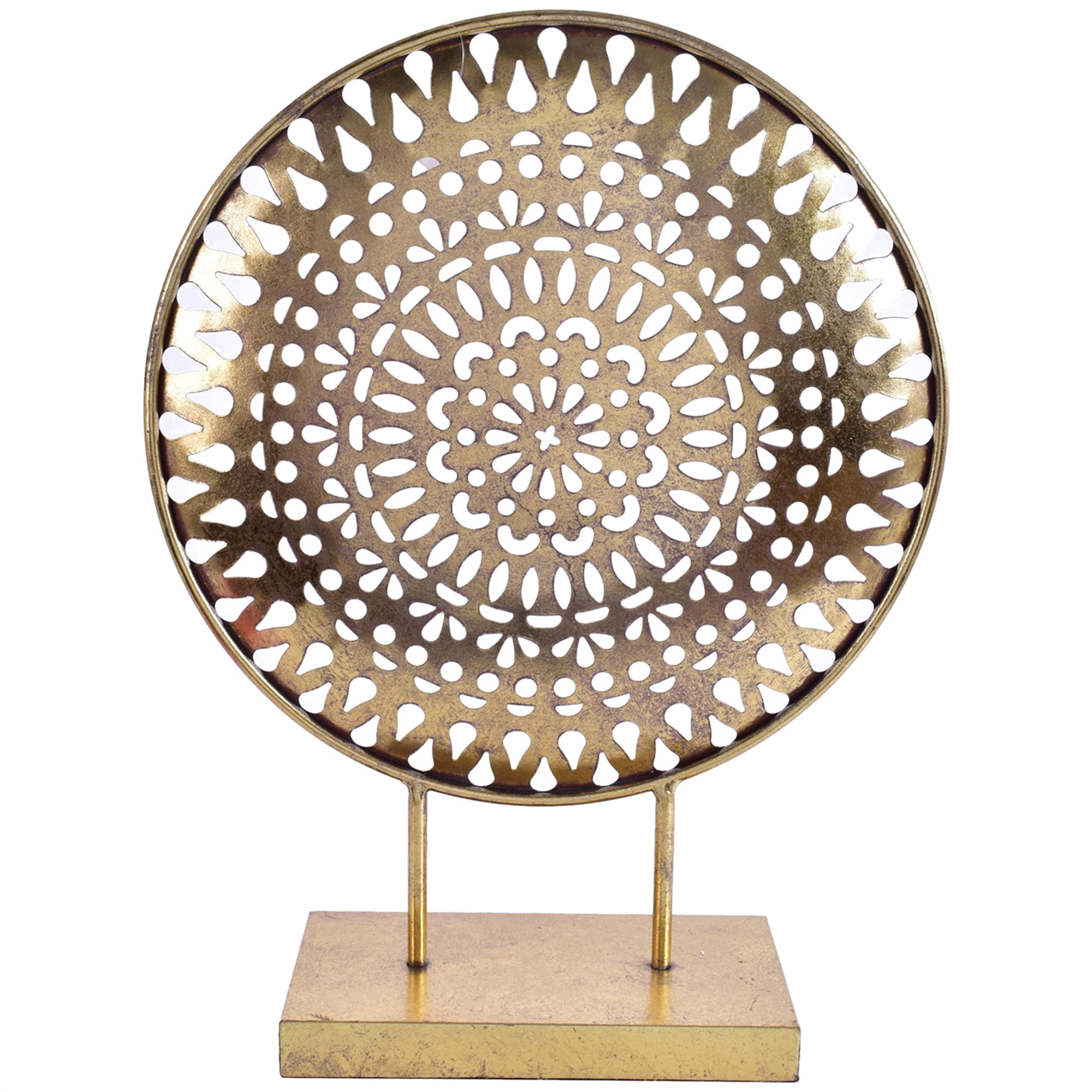 Figura Decorativa Sol Maya Gold Metálico | Lider