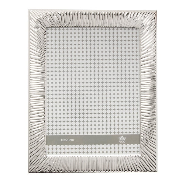 Marco 15X20 Metal Silver Borde Labrado | Lider