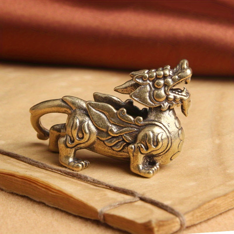 Lucky Chinese Mythical Beast Pixiu Figurine - A Perfect Desktop ...