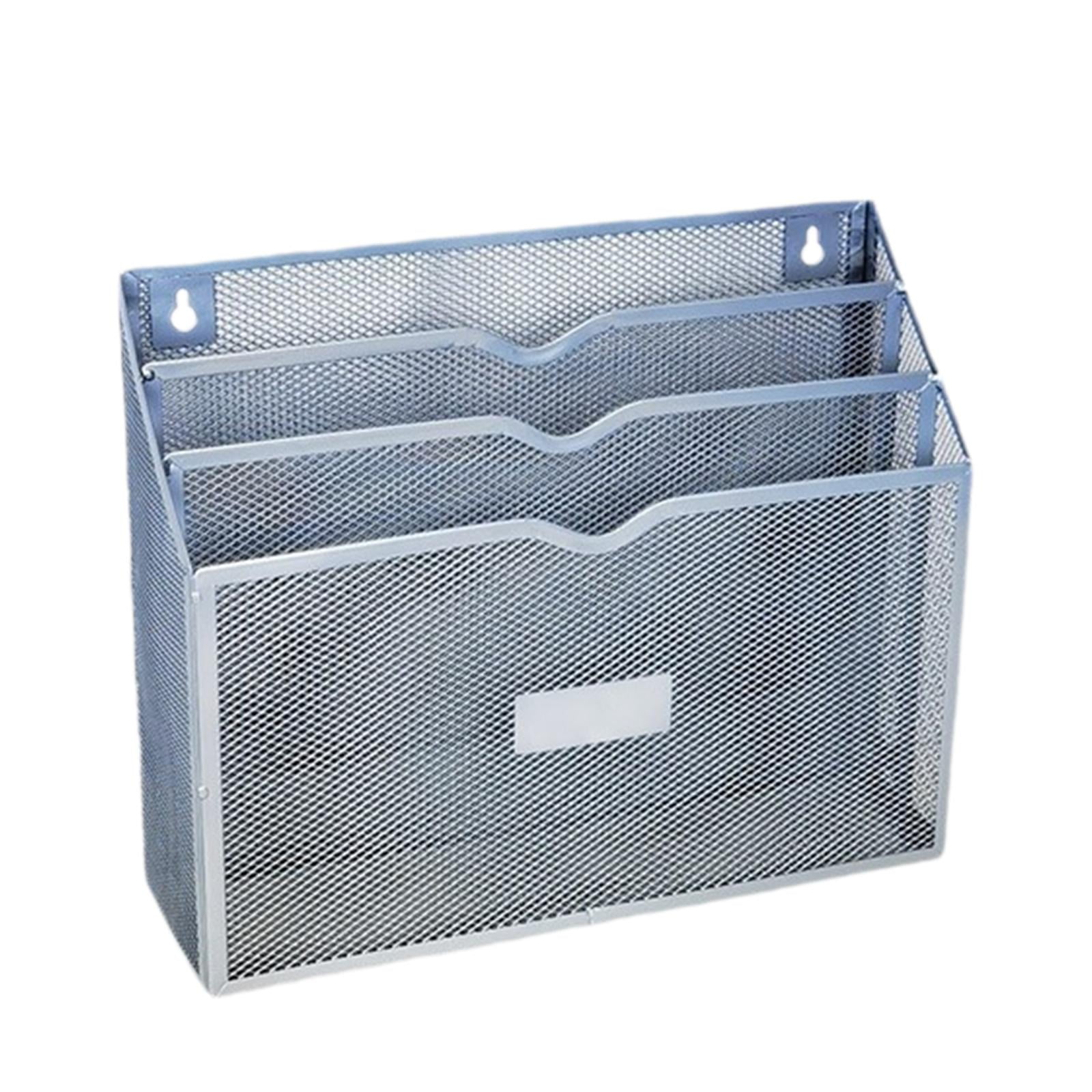 Canasto De Almacenamiento De Archivos De Metal, Práctico Organizador De ...