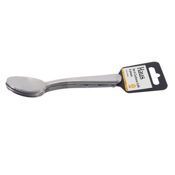 Set De Cucharas Café 6 Piezas Acero Inoxidable Plateado, 1 Un | Lider
