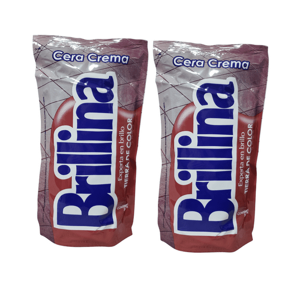 Pack 2 Ceras en Crema Brillina Tierra Color 340ml | Lider