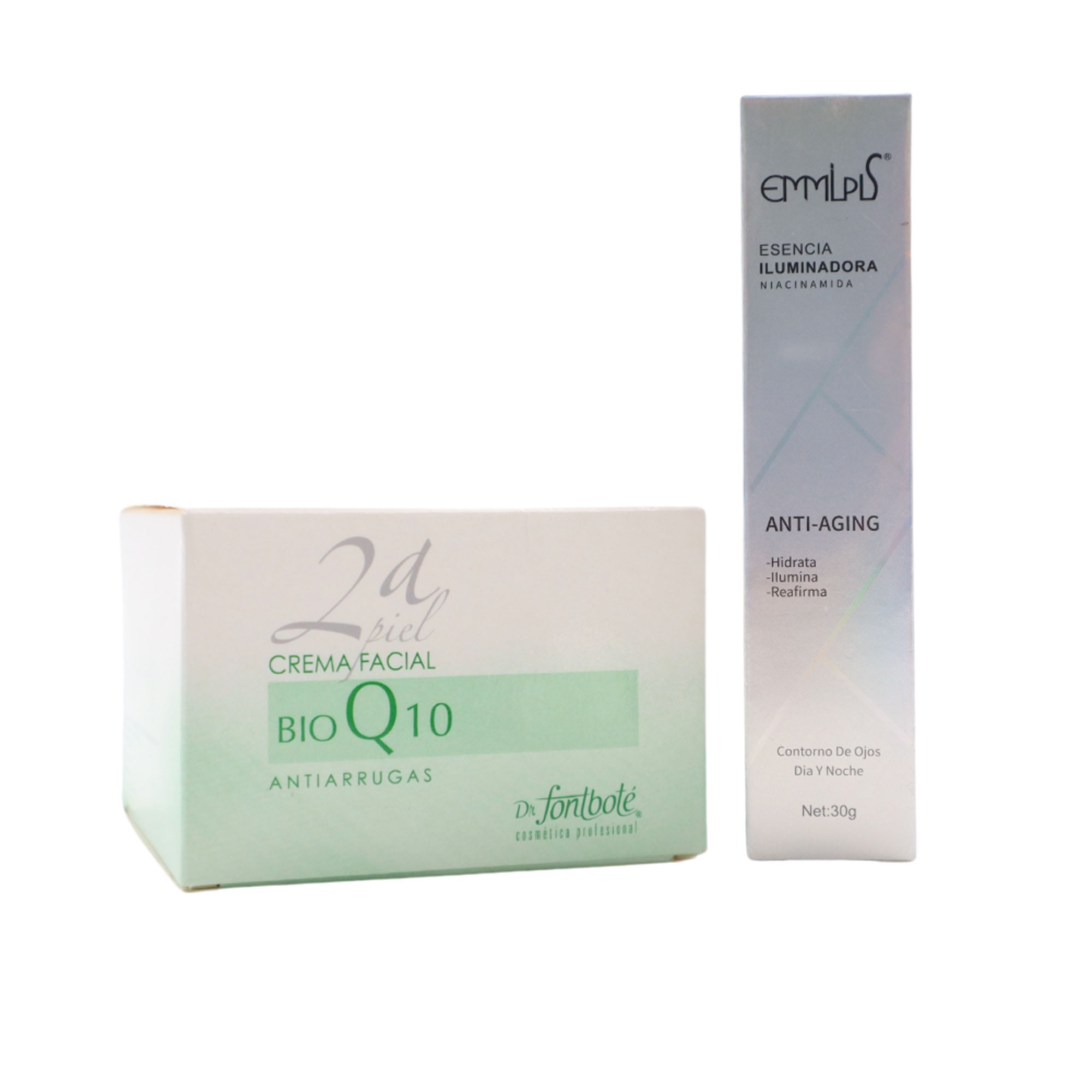 Kit cuidado rostro y ojos crema Anti age Bio Q10 + contorno | Lider