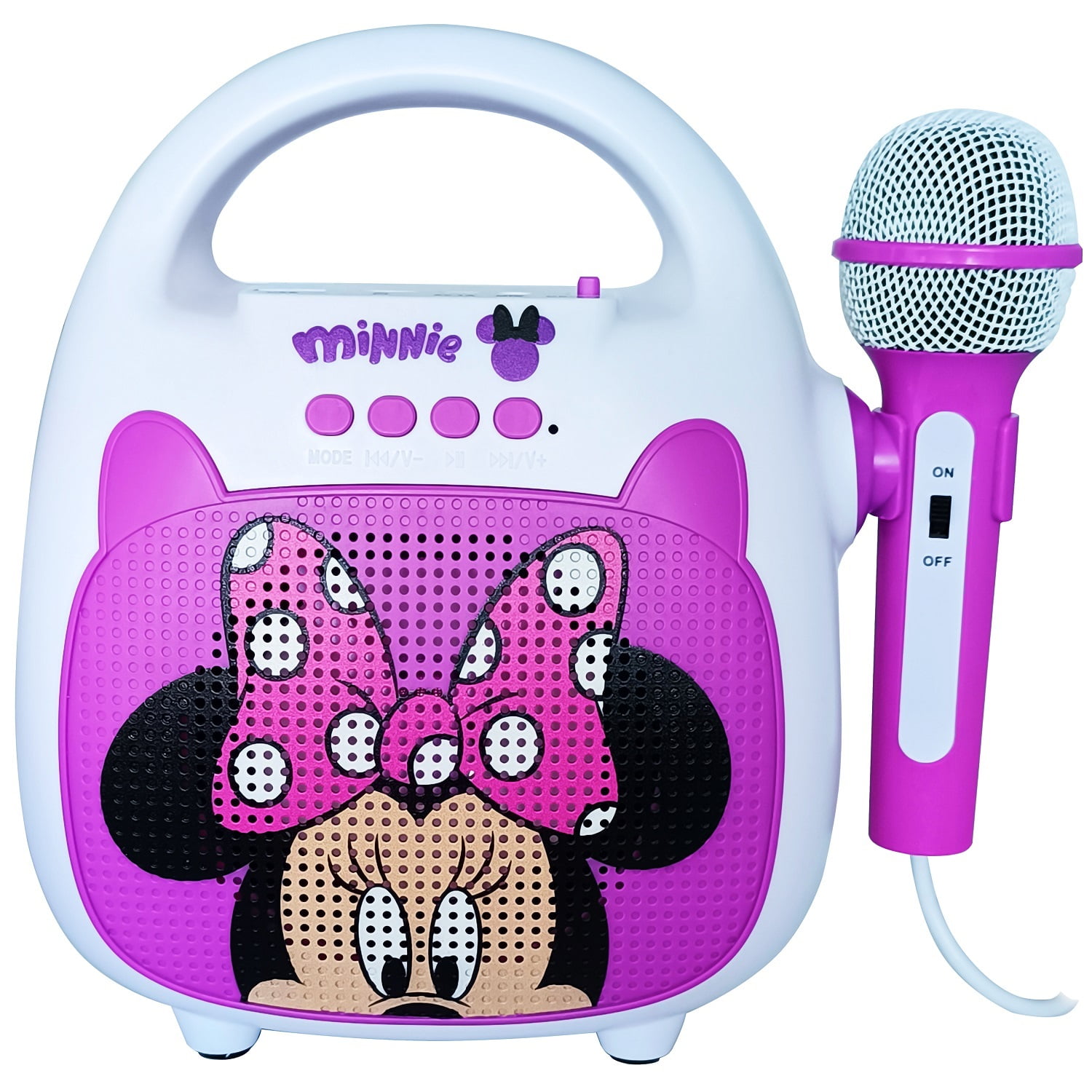Microfono Karaoke Bluetooth Portatil Minnie Mouse | Lider