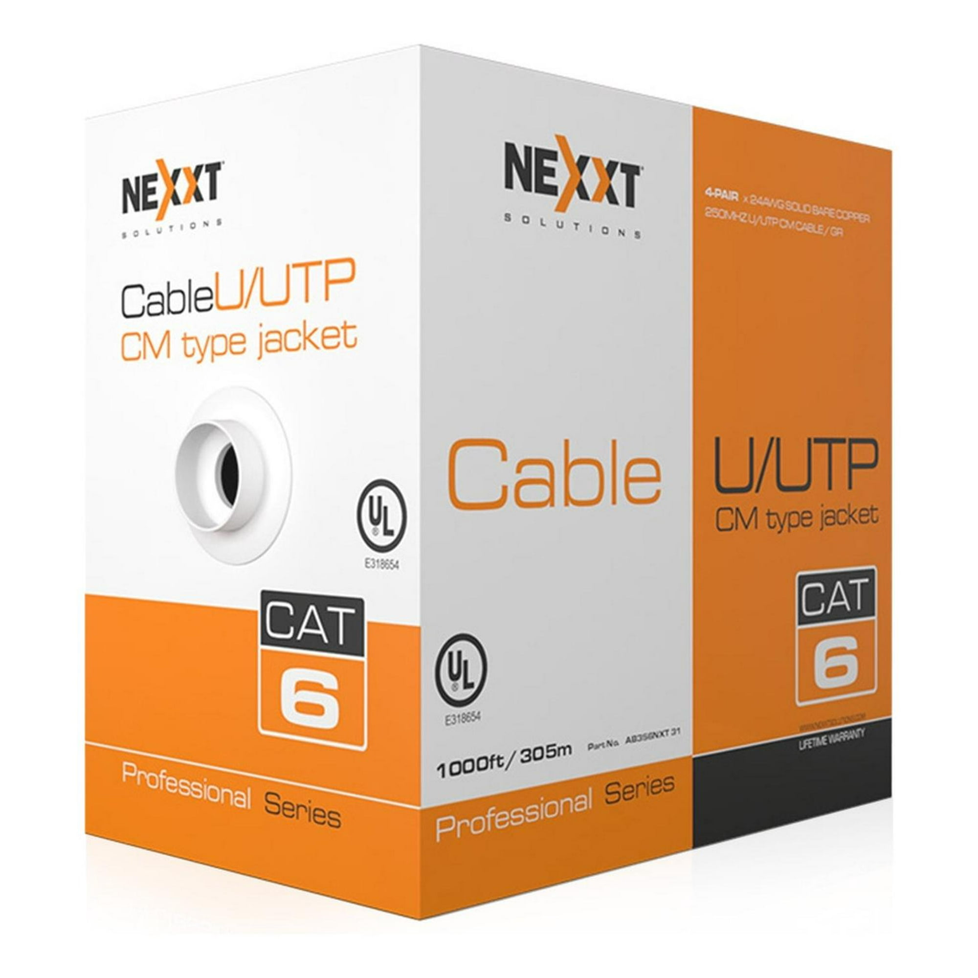 Cable De Red Utp Cat6 100% Cobre 305mts 24awg Nexxt Azul azul | Lider