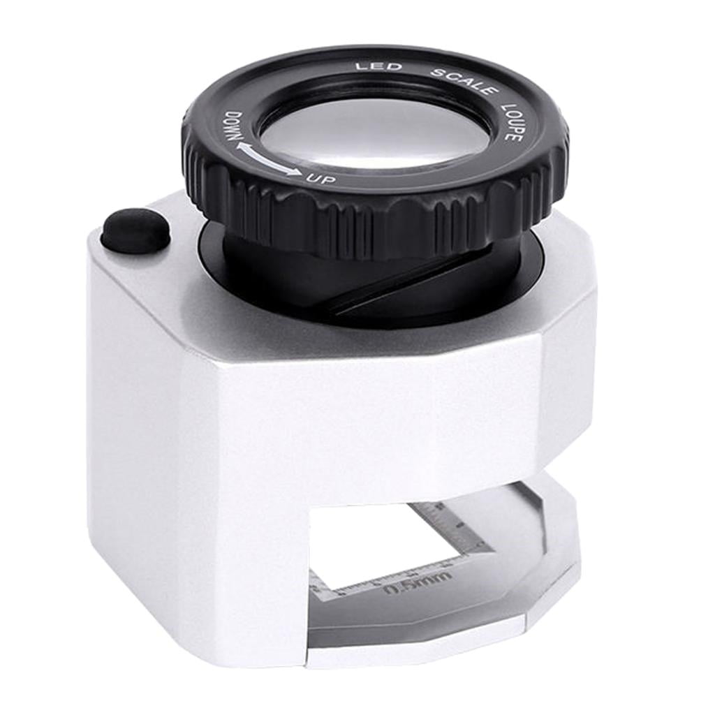 Lupa De Luz LED Lupas Detector De Moneda UV Aumento De 30x Plata | Lider