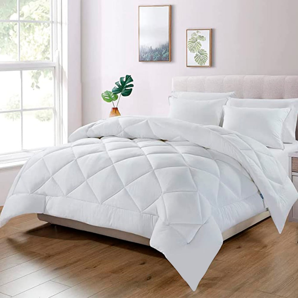 Plumón Edredón Nórdico 2 Plaza Cama Premium 100% Algodón Blanco | Lider