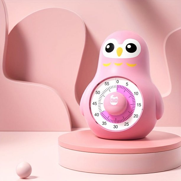 Pink Cute Parrot Visual Timer Learning Children's Special Time Manager ...