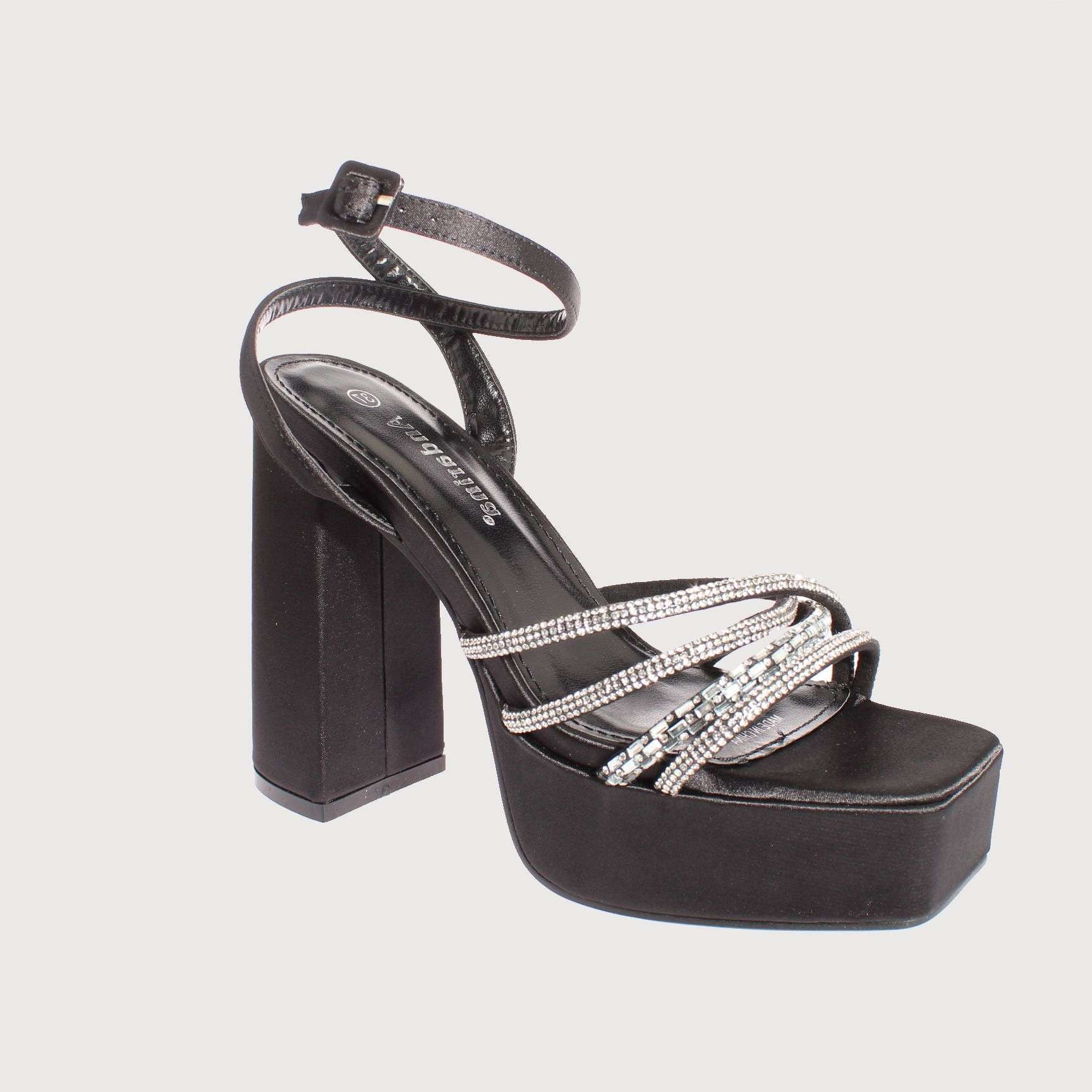 Sandalia Plataforma Negro Andarina | Lider