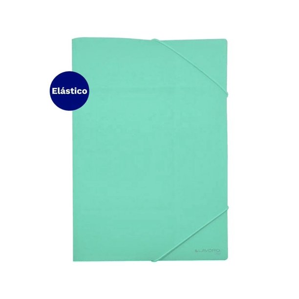 Carpeta Porta Documentos Con Elastico Oficio Verde Pastel Lavoro | Lider