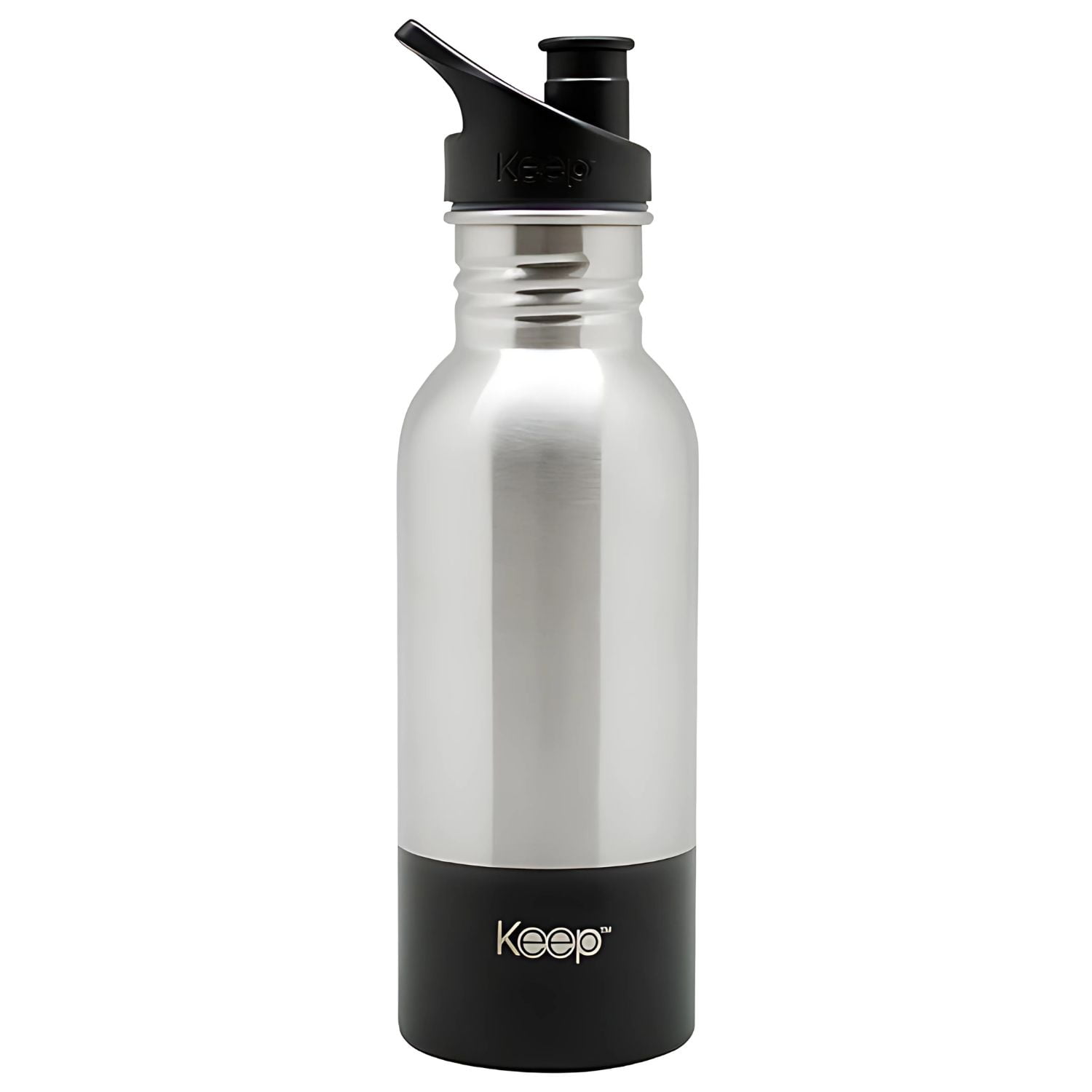 Botella Metálica Keep 600 ml Color Negro - PS | Lider