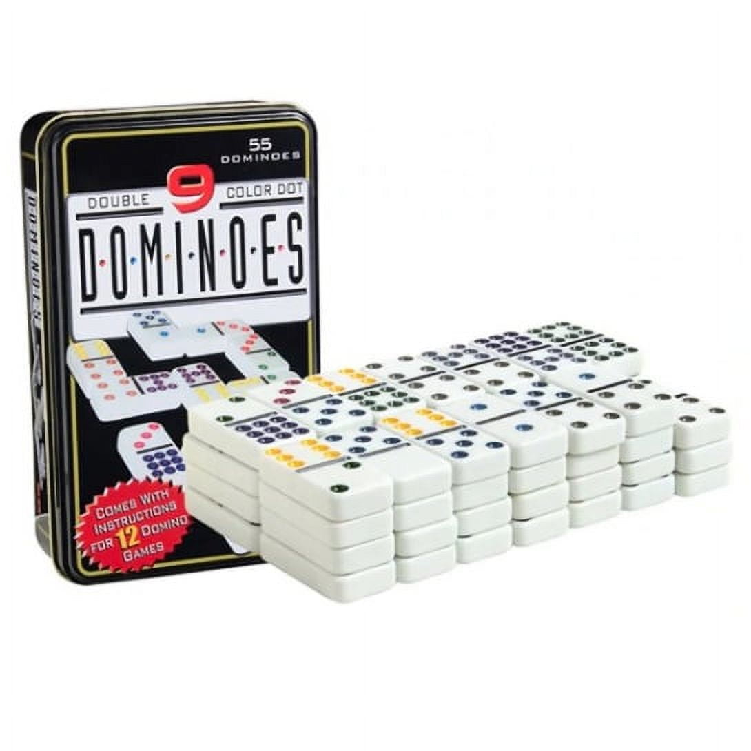 Juego Domino Chancho 9 Caja Lata 55 Fichas Color Blanco/amar | Lider
