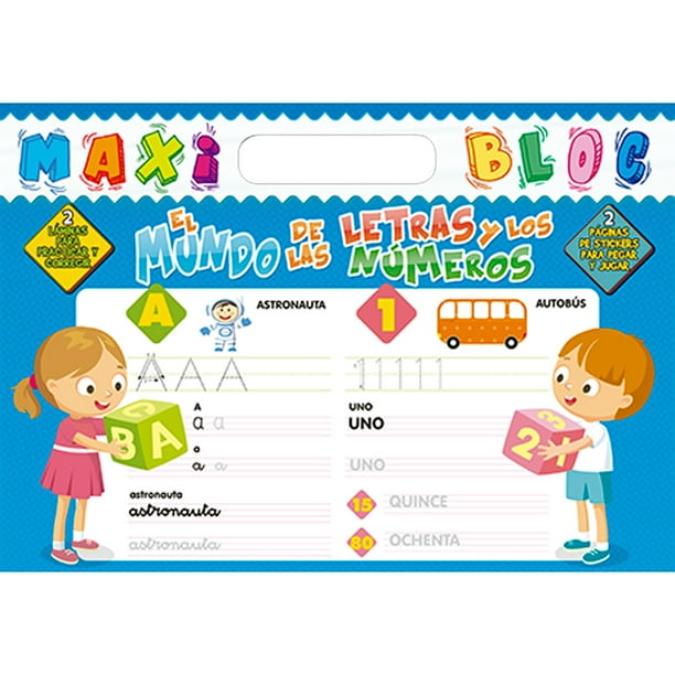 Libro Maxi Block El Mundo De Las Letras Y Los Números | Lider