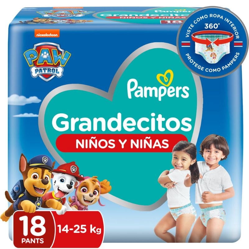 Pañales Grandecitos XXG, 18 un | Lider