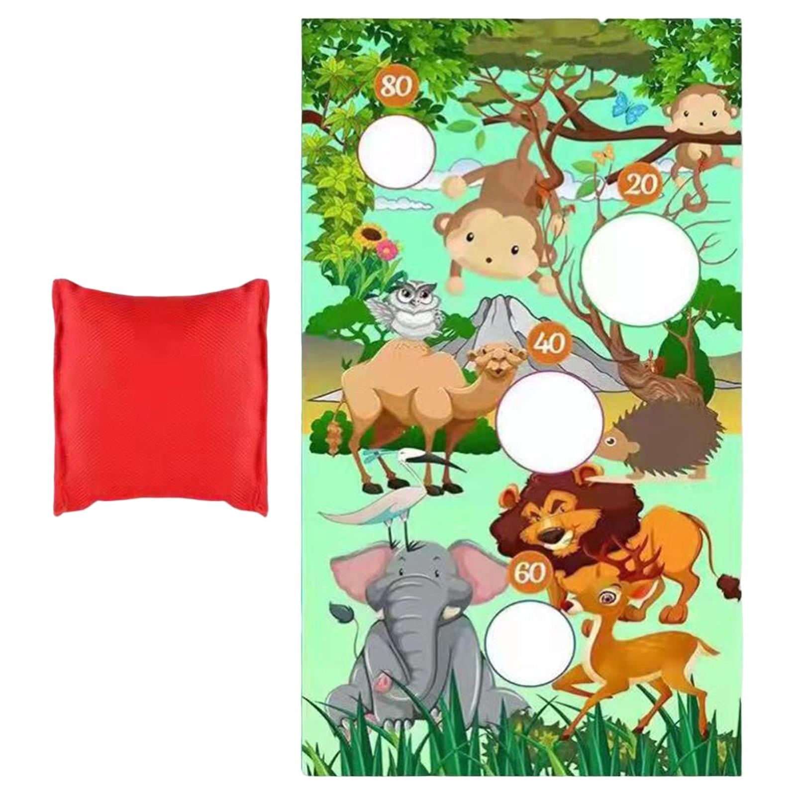 Animal Background Toss Game Decoraciones Para Cumpleaños Niños Niñas ...