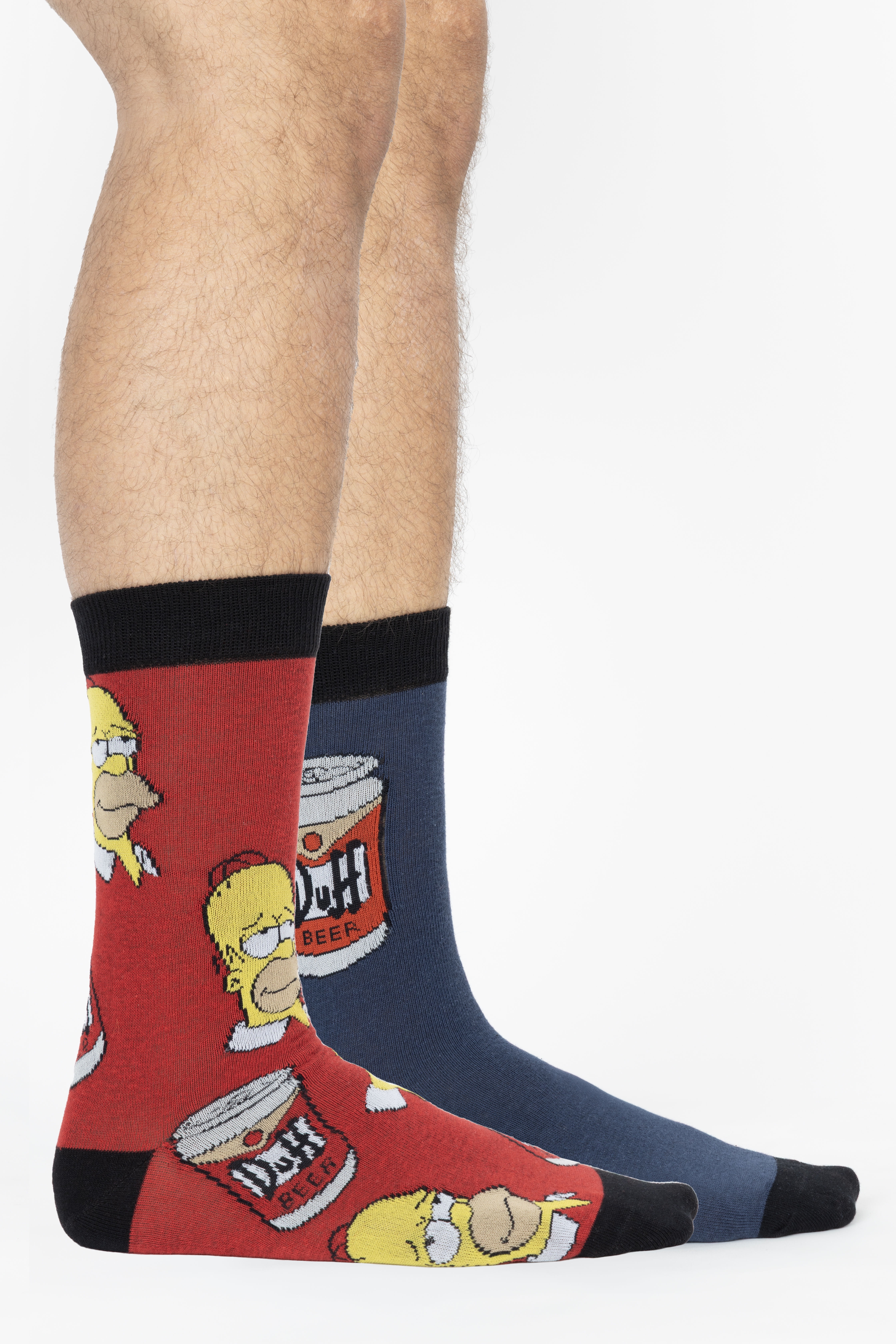 Pack 2x Calcetines Hombre Simpson Azul 40/43 | Lider