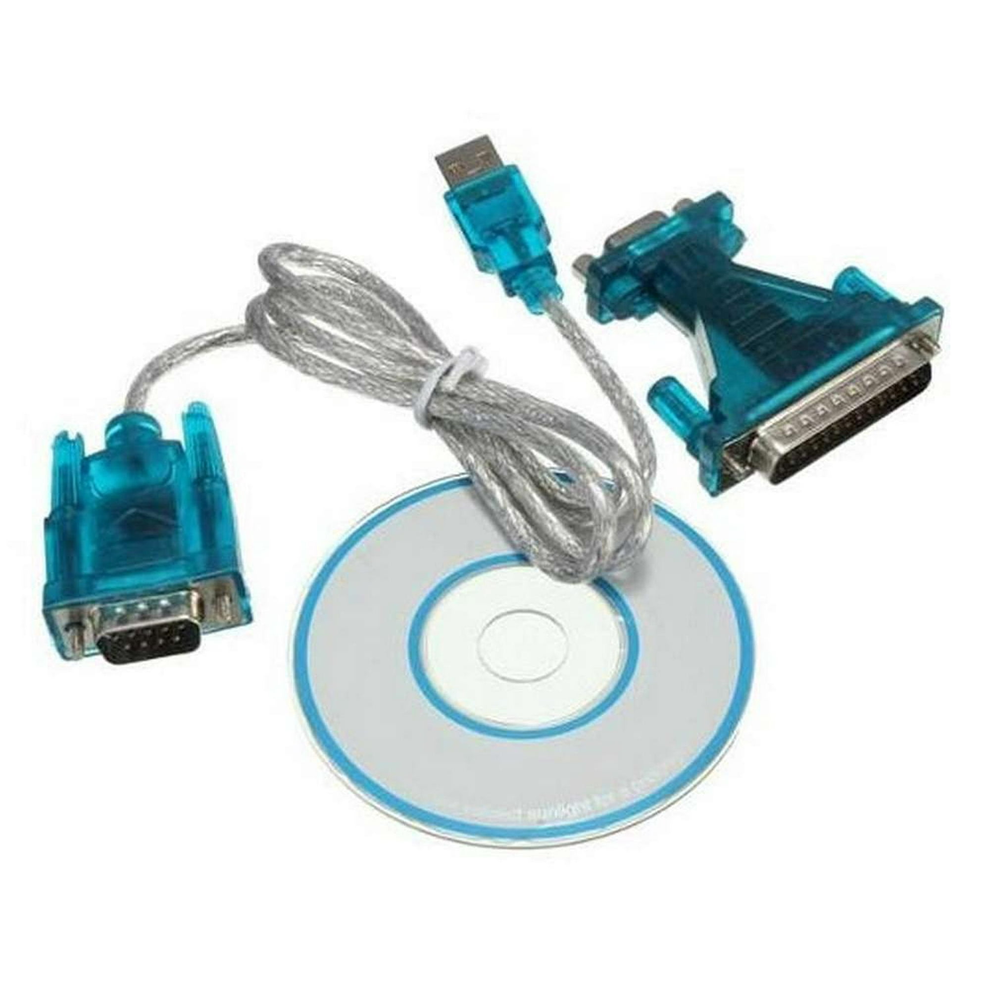 Cable Adaptador Usb Serial Rs232 9 Pin Db9 Pc Notebook Db25 verde | Lider