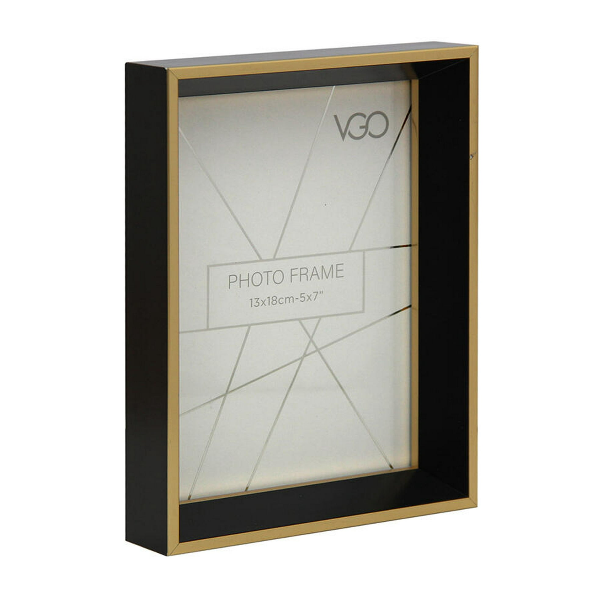 Marco Mad Comb C/ Lineas Dor Negro 20x25 | Lider