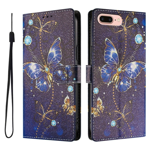 FOXDOCK Funda Tipo Cartera para iPhone 7 Plus/8 Plus con Soporte y ...