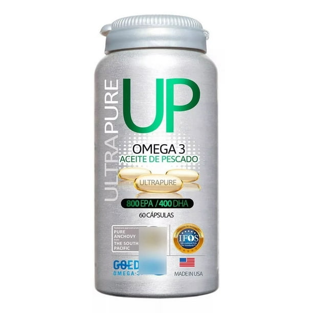 Omega 3 Up Ultra Pure 800 Epa/ 400 Dha 60 Cápsulas | Lider
