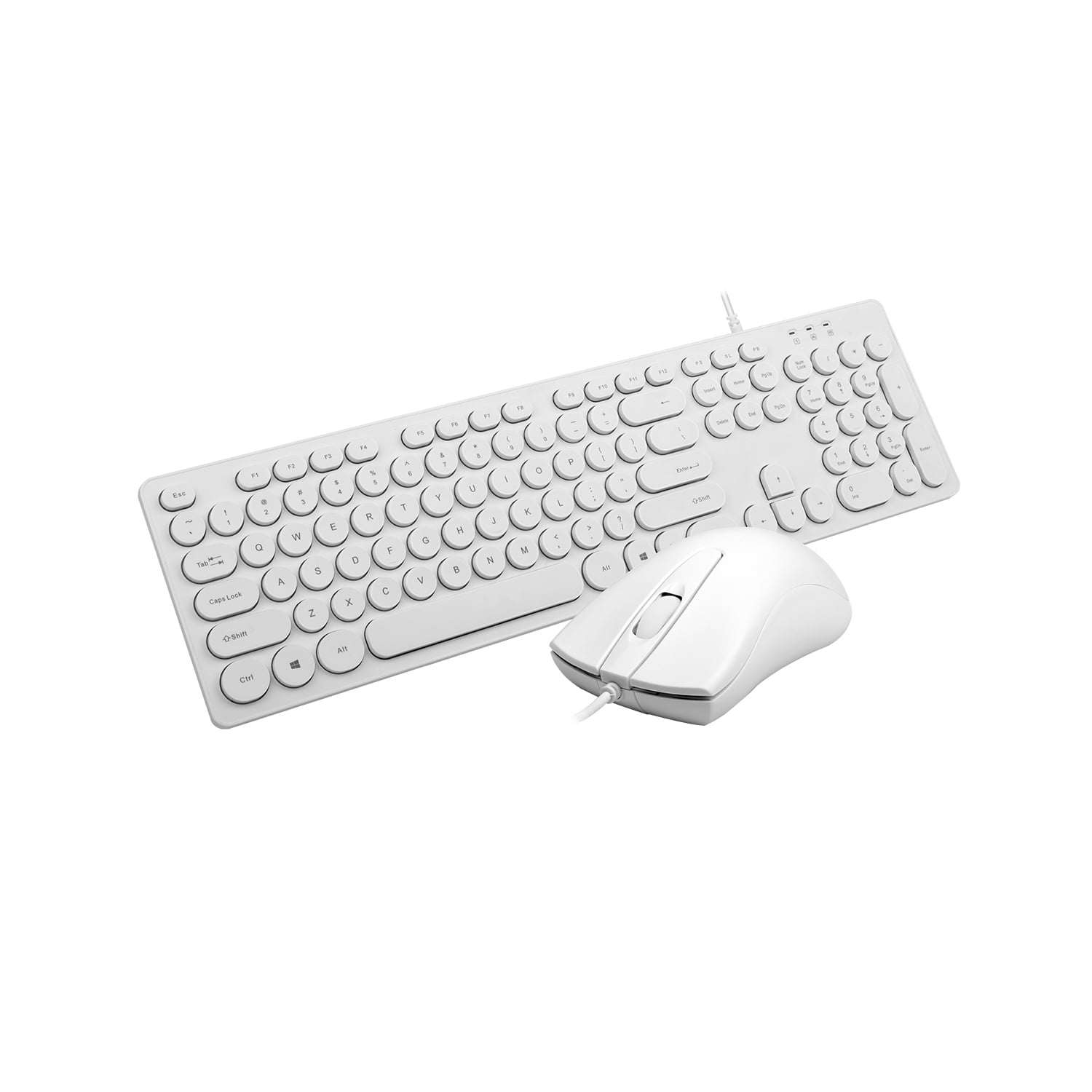 Kit Computacion 2 En 1 Teclado + Mouse Usb Telecommuting White | Lider
