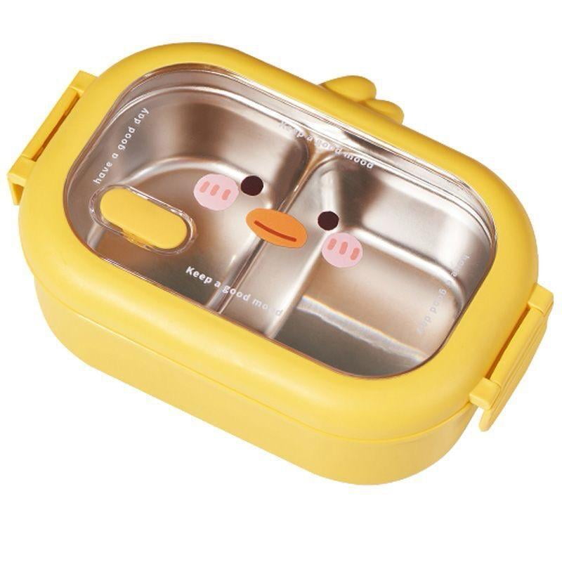 Taper De Comida Con Diseño Pollito 1000ml Con 2 Divisiones | Lider