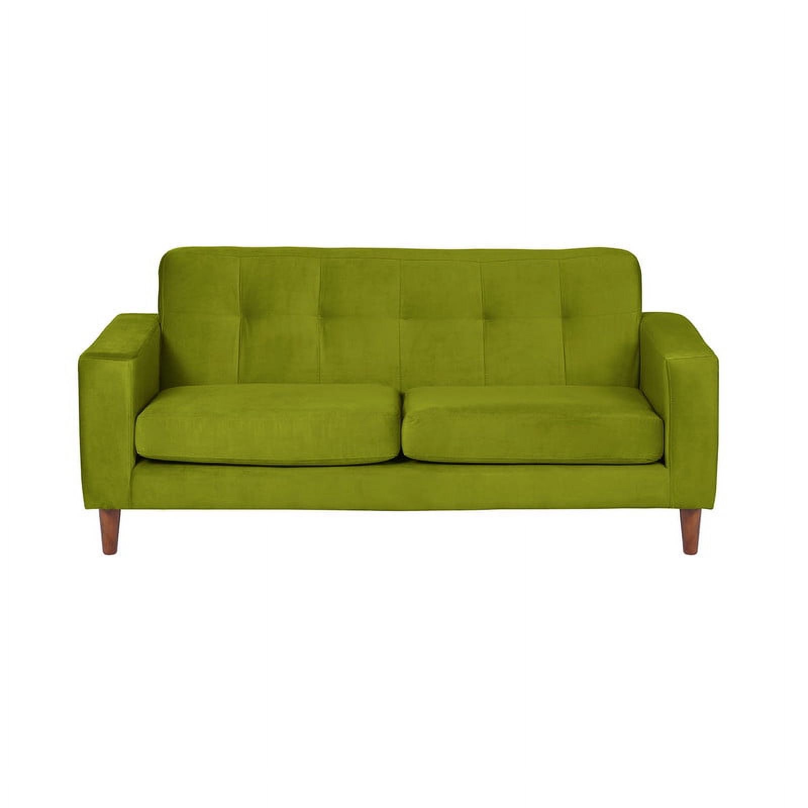 Sofa Salerno 2C Tela Velvet Pistacho | Lider