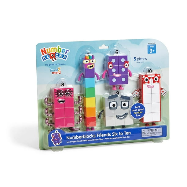 Set de figuras de acción hand2mind Numberblocks Friends 6-10 | Lider