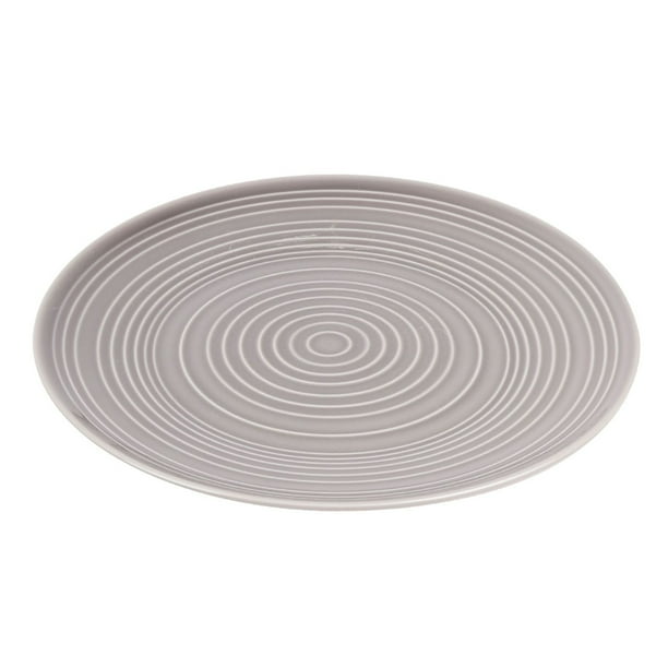 Plato Loza Gris 27x2.5cm | Lider