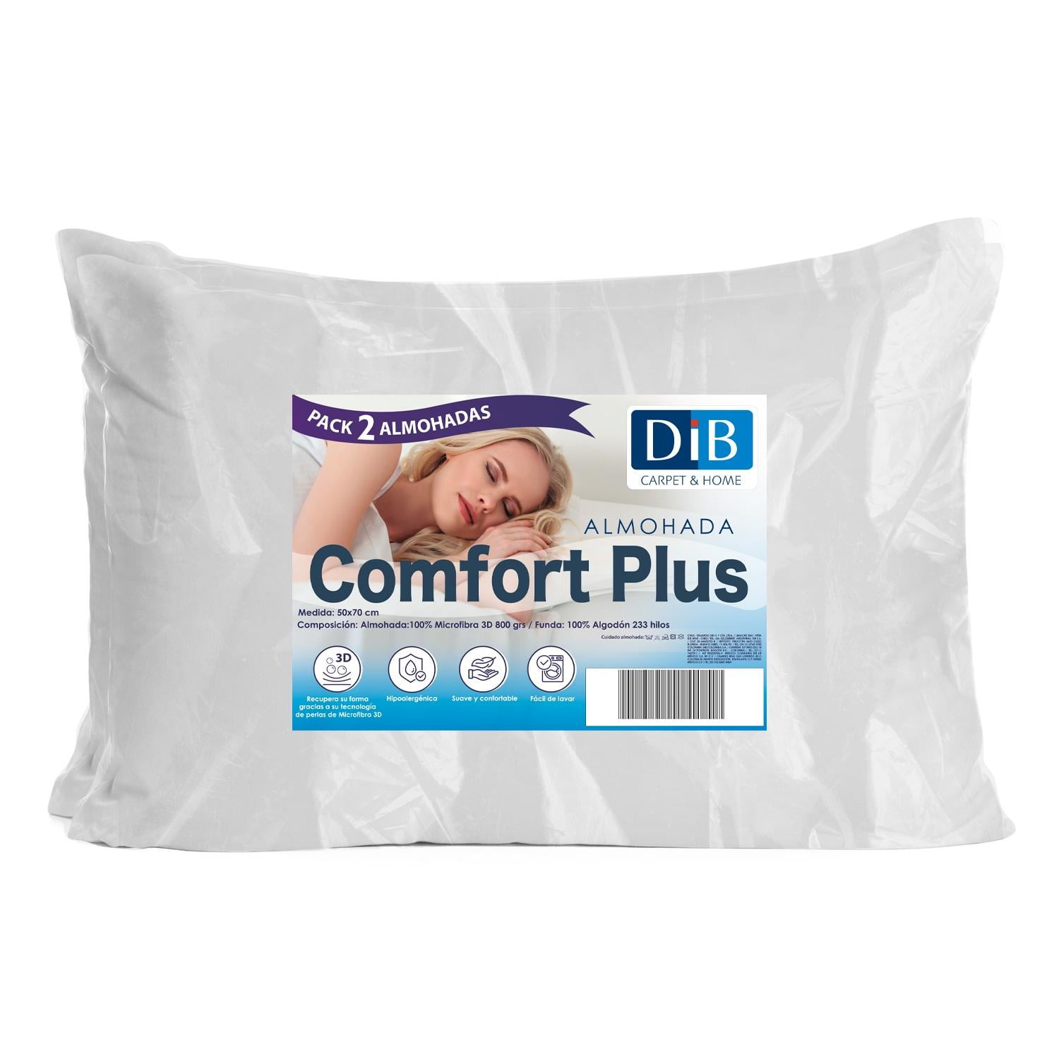 Pack 2 Almohadas Comfort Plus | Lider