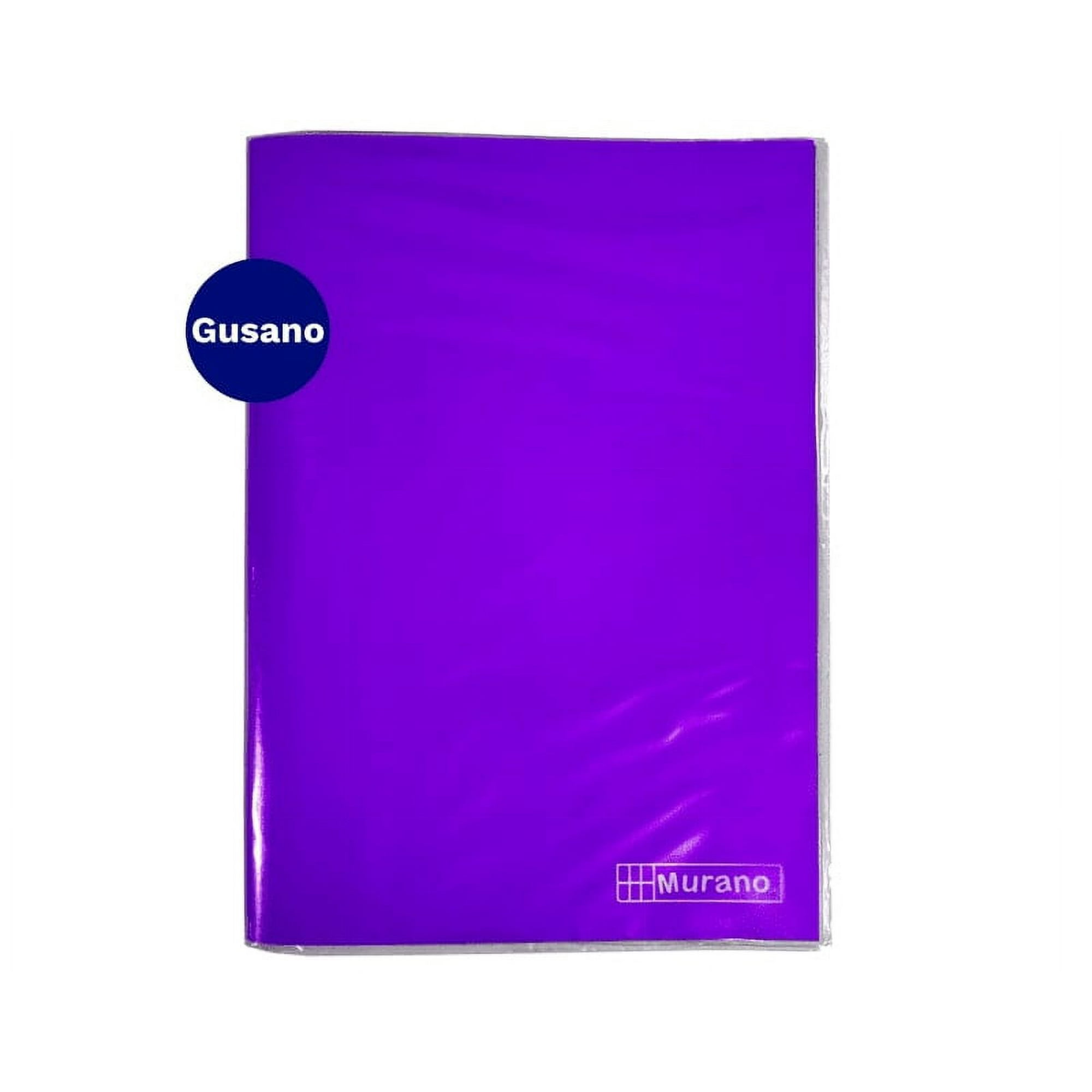 Carpeta Plastificada Con Gusano Oficio Morado Murano | Lider