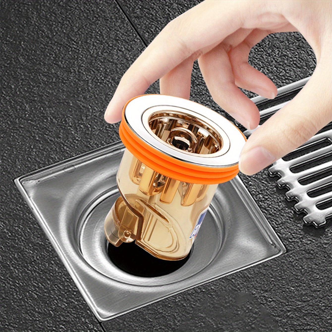 1pc, Shower Floor Drain Backflow Preventer Anti-Odor One Way Drain ...