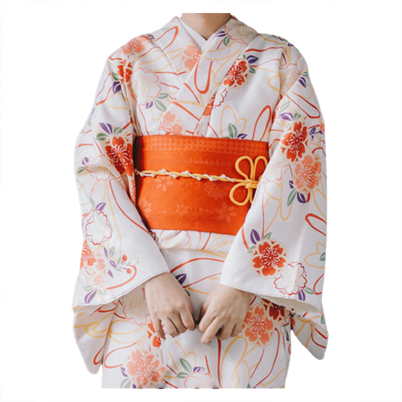 Bata Larga de Kimono Japonés para Mujer, Ideal para Disfraces y ...