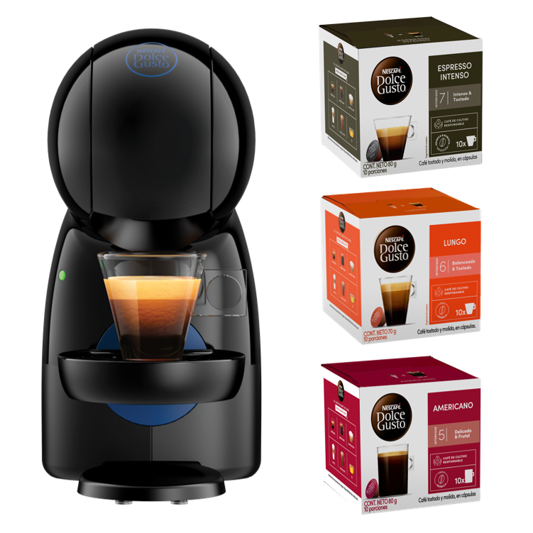 Cafetera Piccolo Xs + Cápsulas De Café Negro X3 Cajas | Lider