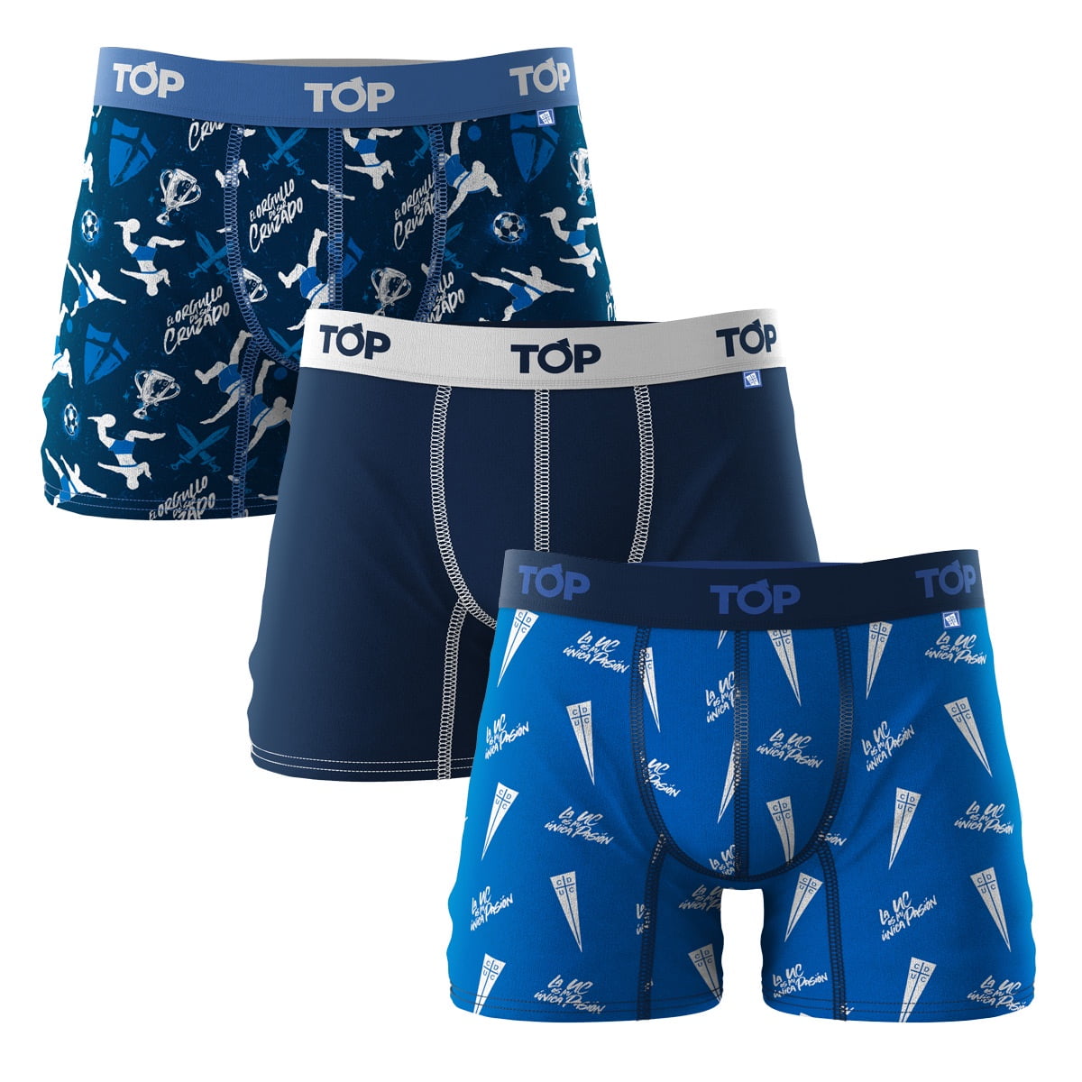 Bóxer Medio Algodón Universidad Católica Pack 3 C2 | Lider