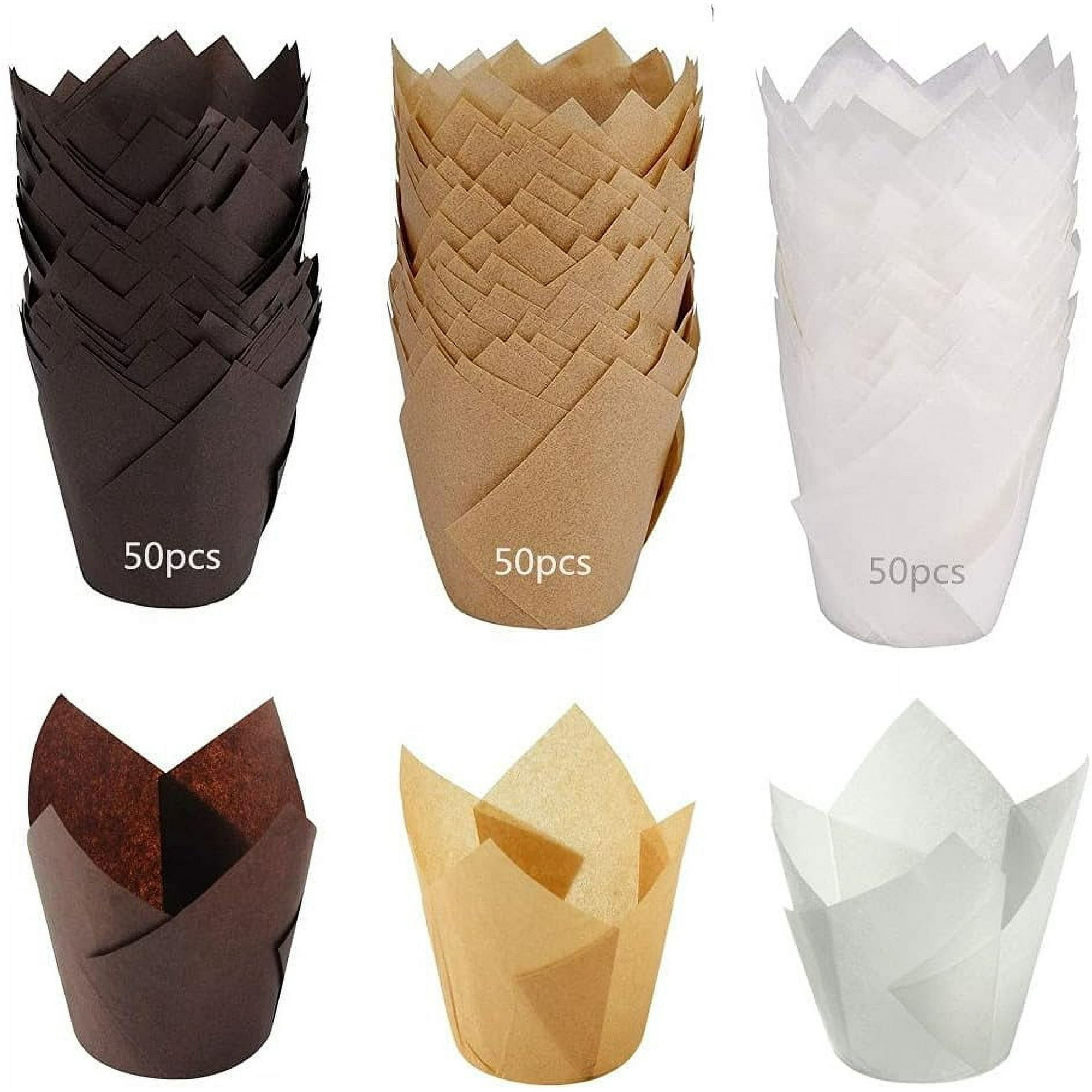 Moldes para cupcakes, papel para muffins, 150 cápsulas de papel para ...