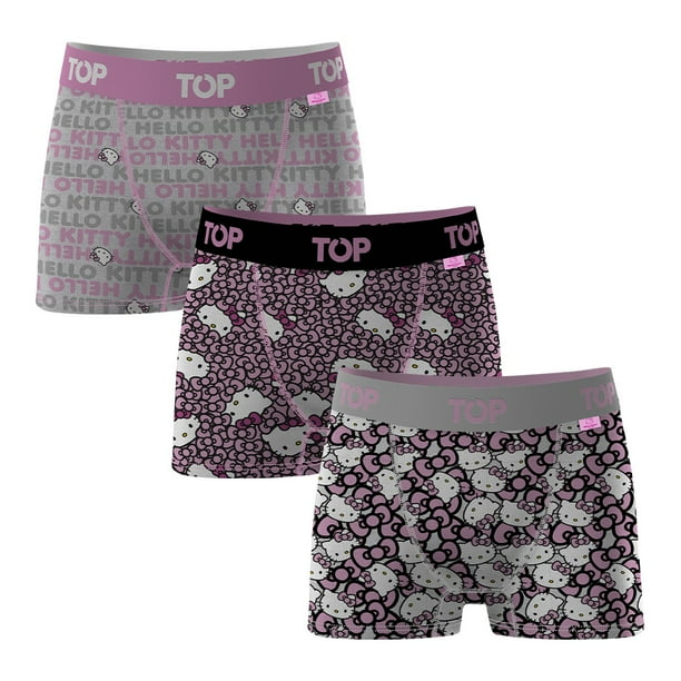 Bóxer Medio Niña Algodón Pack 3 Hello Kitty C3 TOP | Lider