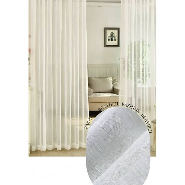 Pack de Visillo transparente con textura 140x230cm | Lider