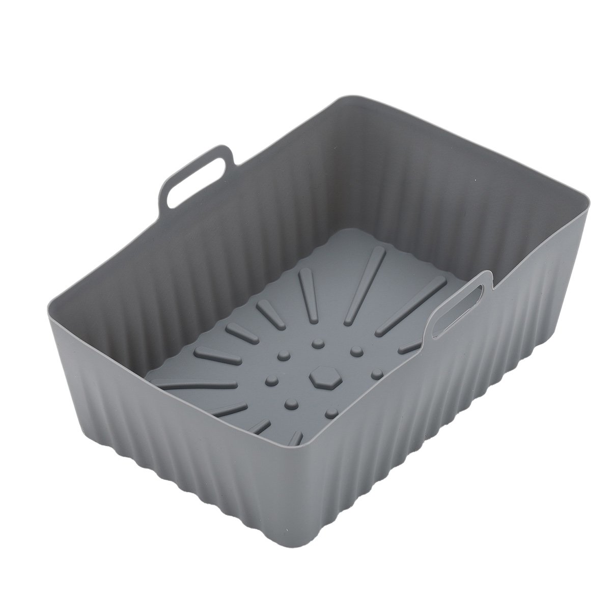 Bandeja rectangular de silicona para freidora de aire, almohadilla ...