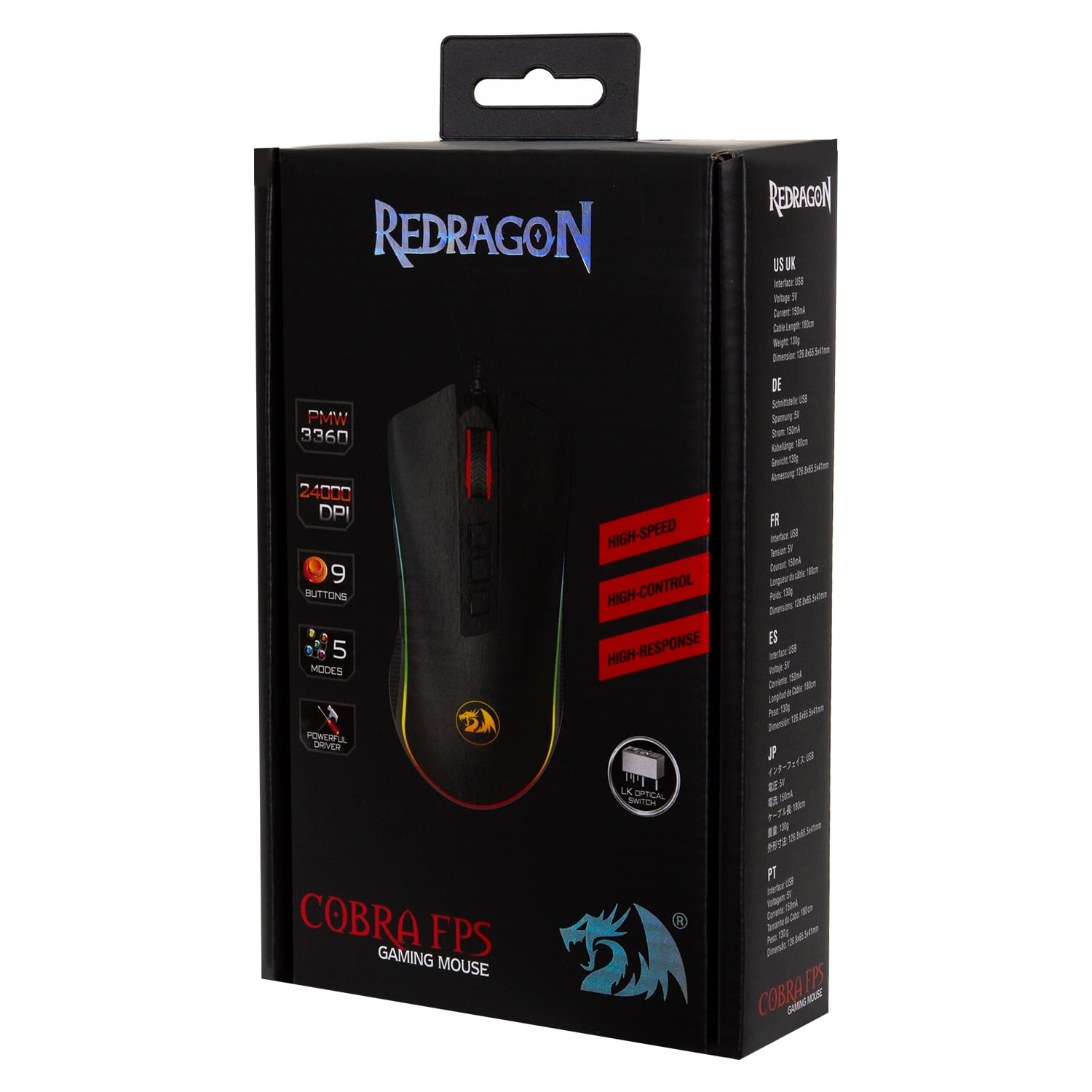 Mouse Gamer Rgb Cobra Fps OPEN BOX | Lider