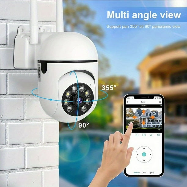 Wireless 360° Surveillance Camera - Monitor Your Home Day & Night with ...