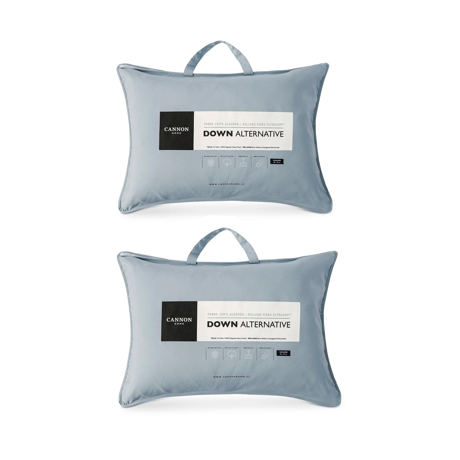 Pack 2 Almohadas Cannon Down Alternative 50x70cm Ultrasoft | Lider
